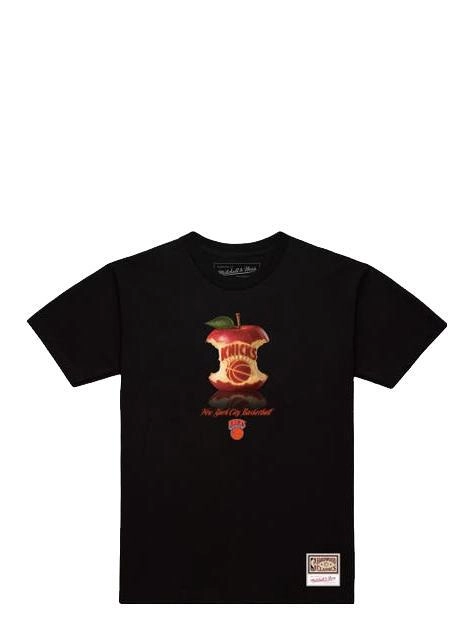 Mitchell & Ness New York Knicks Court Apple T-shirt - Black