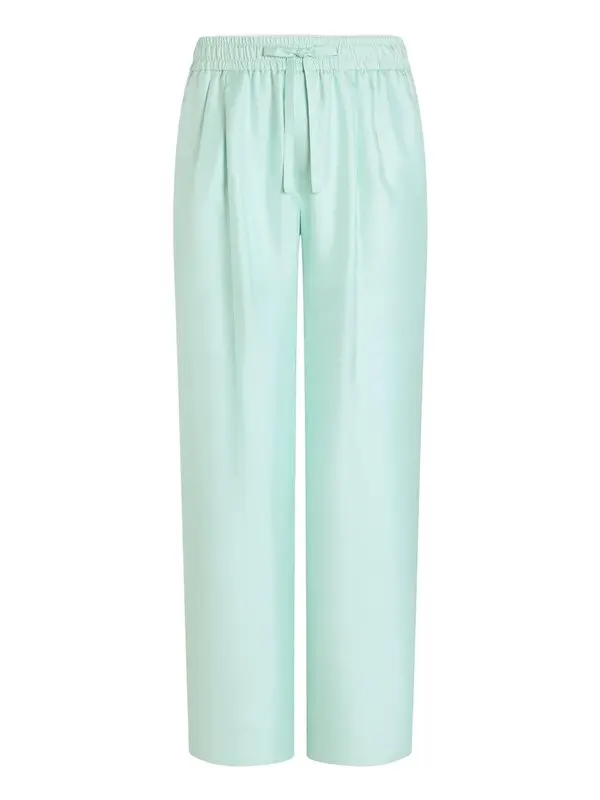 Dolce & Gabbana Silk Twill Jogging Trousers - Azure