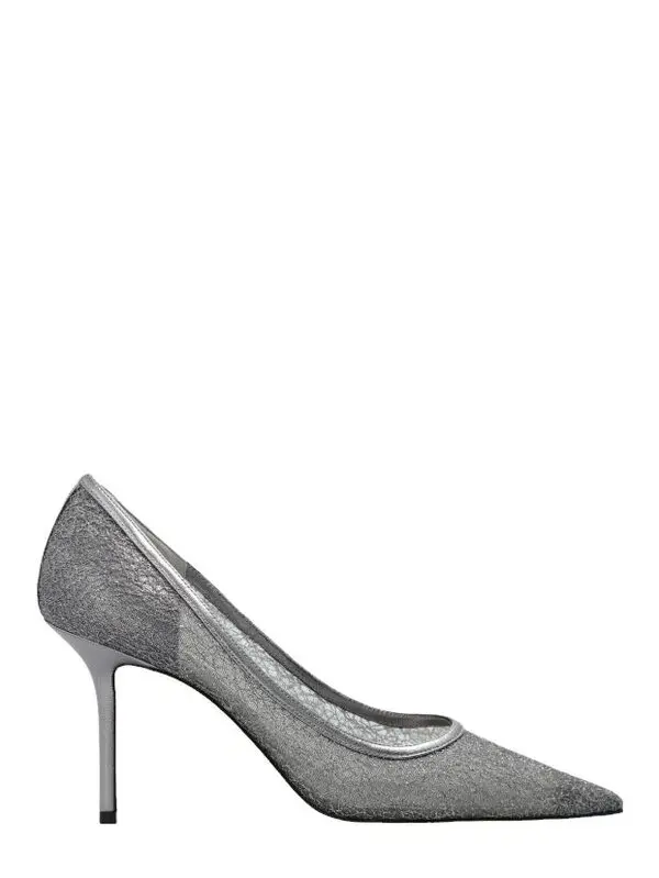 JIMMY CHOO Pointed-toe Stiletto High Heels - Grey