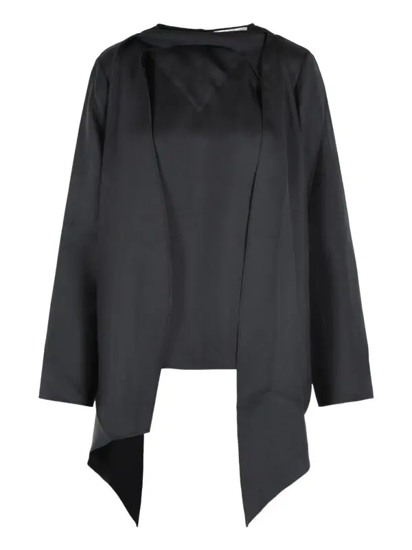 Loulou De Saison Gala Silk-twill Blouse - Black