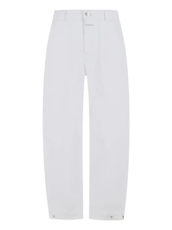 Closed Rhannon Barrel Cropped Jeans - Ivory