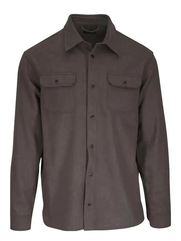 Paul & Shark Flap-pocket Shirt - Brown