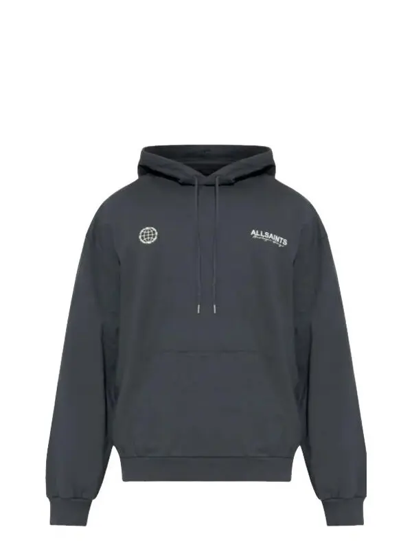 ALLSAINTS Earth Print Hoodie - Black