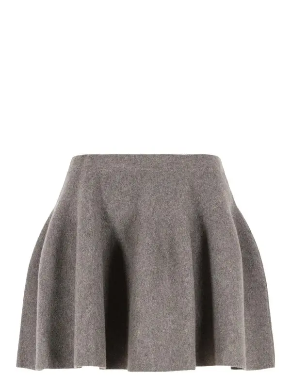 LISA YANG Wren' Mini Skirt In Fine Knit - Beige