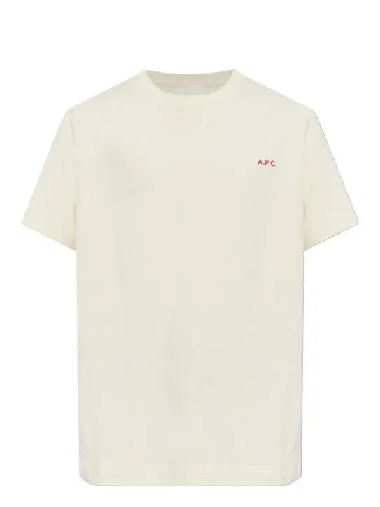 A.p.c. Oliver Logo T-shirt - Cream