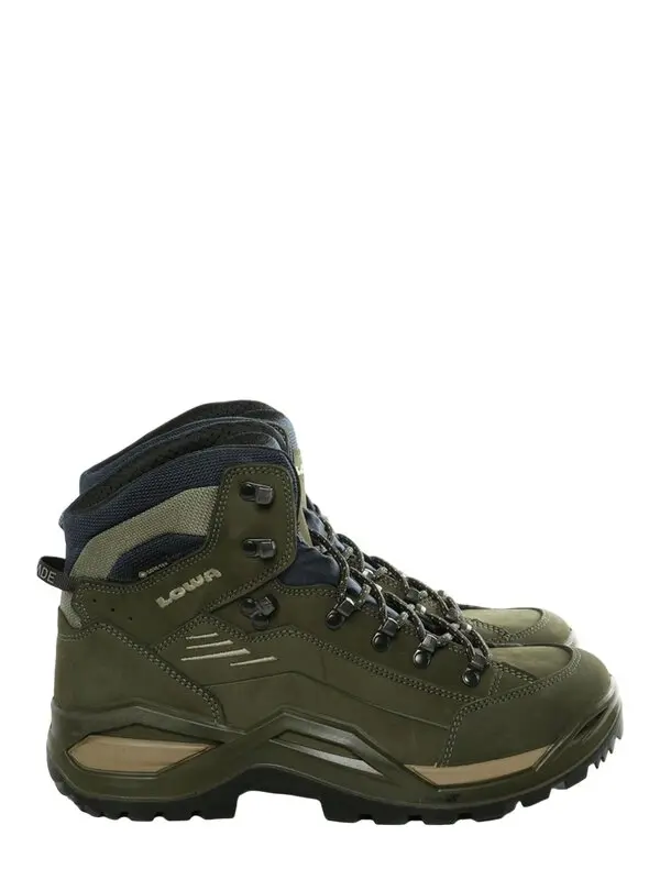 Lowa Logo Hiking Boots - Olive Navy