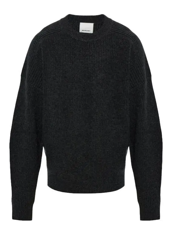 Isabel Marant Étoile Long-sleeve Ribbed Knit Pullover - Dark Gray