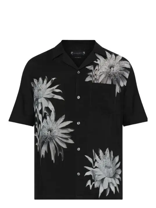 ALLSAINTS Floral Print Shirt - Black
