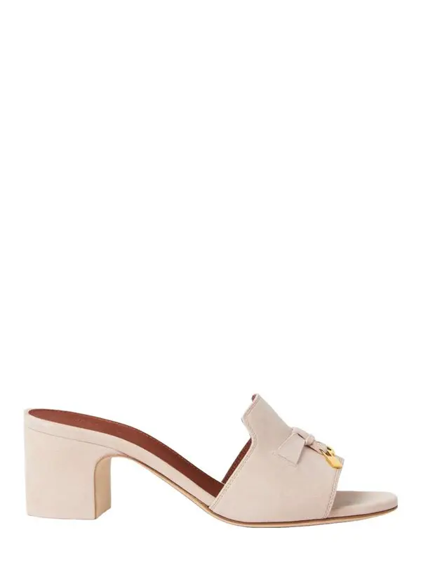 Loro Piana Summer Charms Heeled Sandals - Nude