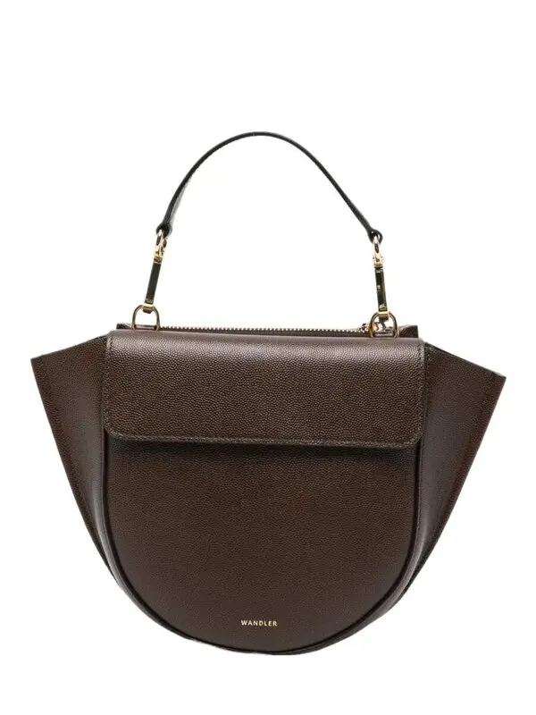 WANDLER Mini Hortensia Leather Tote Bag - Black