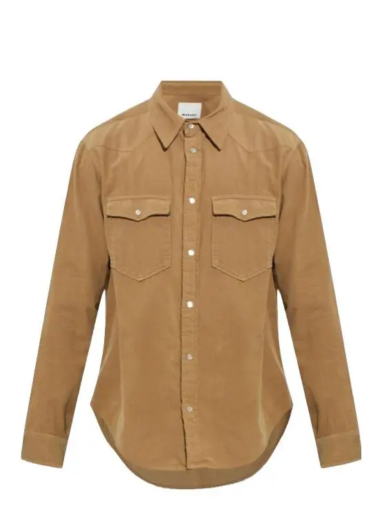Isabel Marant Étoile Long-sleeved Shirt - Camel-colored