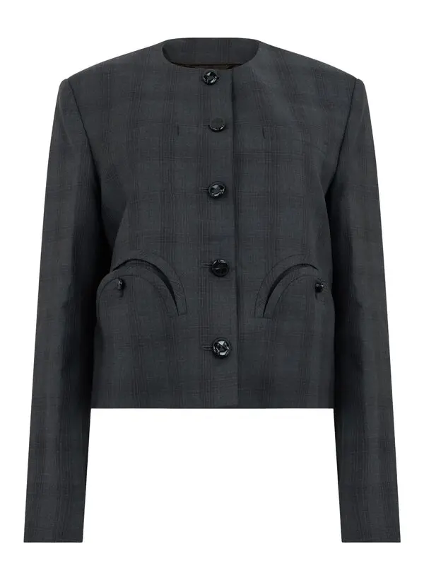 BLAZÉ MILANO Cropped Bolero Blazer - Black