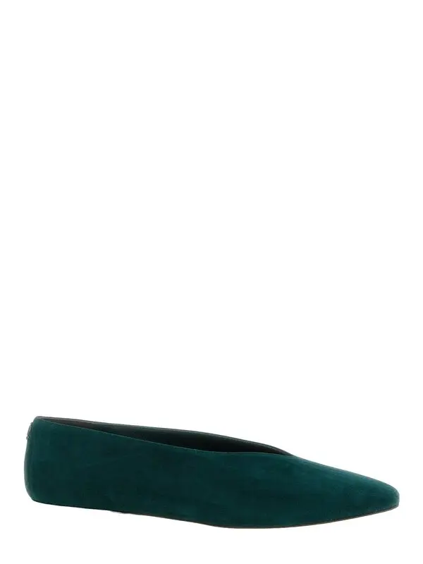 JIMMY CHOO Margot V-cut Ballet Flats - Green