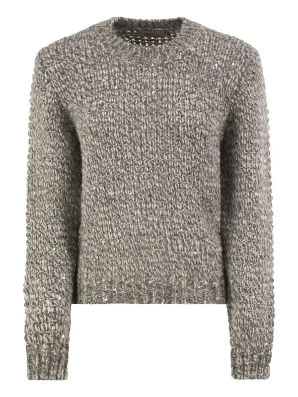 Herno Alpaca-blend Jumper With Sequins - No