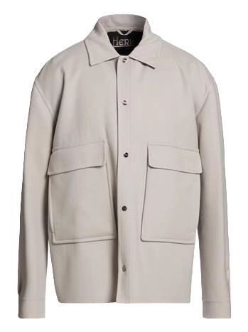 Herno Virgin Wool And Polyester Jacket - Grey