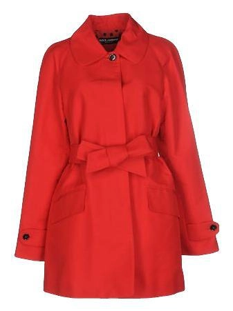 Dolce & Gabbana Cotton & Polyamide Overcoat - Red