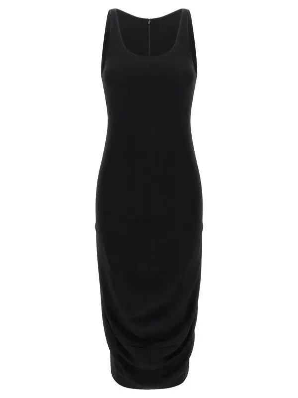Jacquemus La Robe Regata Midi Dress - Black