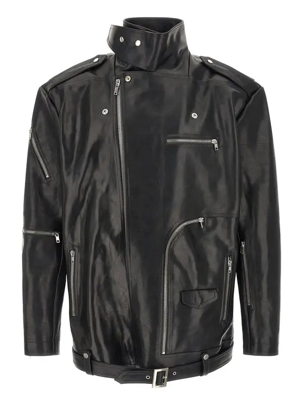 Rick Owens Jumbo Bauhaus Stooges Biker Jacket - Black