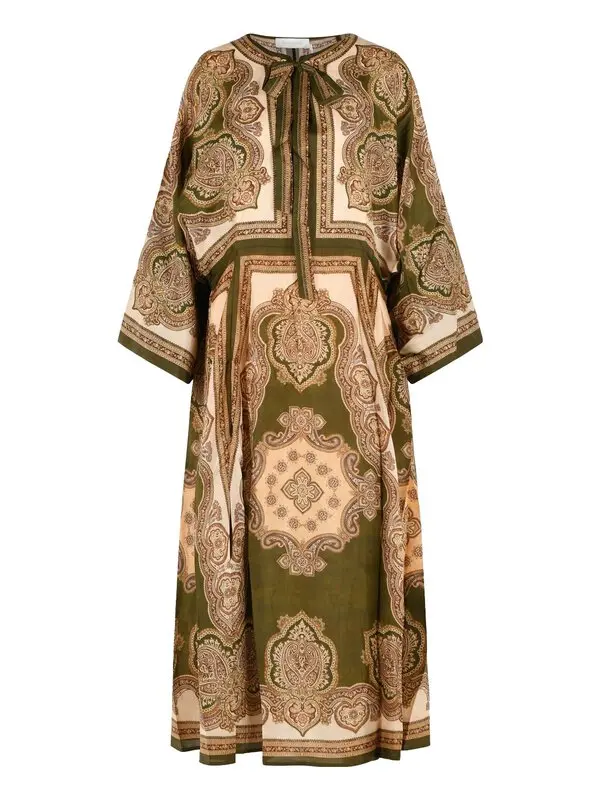 Zimmermann Mahon Midi Tunic Dress - Multicolor