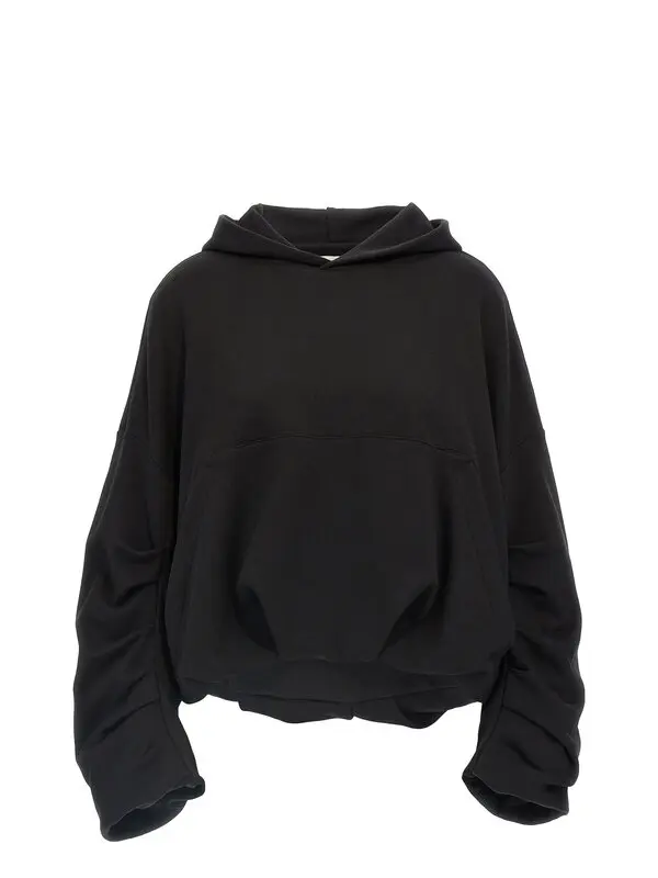 Dries Van Noten Hannett" Double-sided Cotton Hoodie - Black