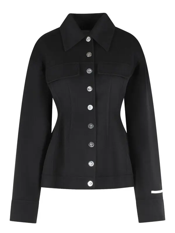 Sportmax Virgin Wool Jacket - Black