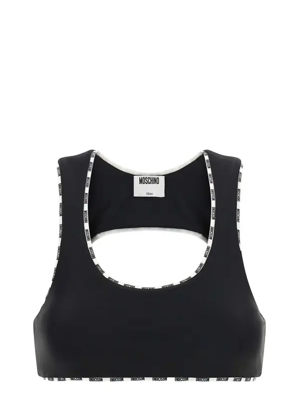 Moschino Sporty Top With Cut-out Detail - Multicolor