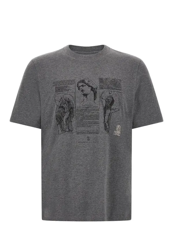 Brunello Cucinelli Partenone' T-shirt - Gray