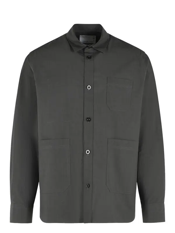 Sacai Typewriter' Cotton Shirt - Green