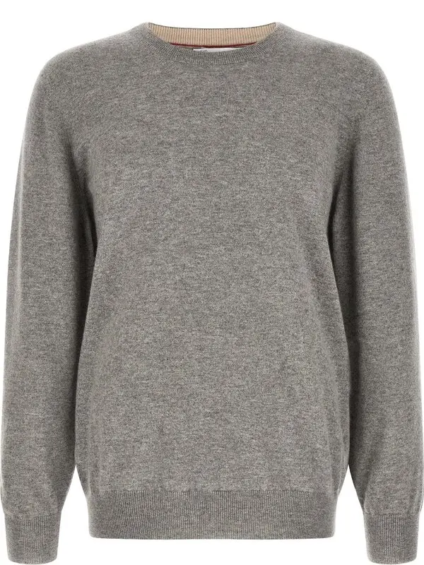 Brunello Cucinelli Cashmere Crewneck Sweater - Gray