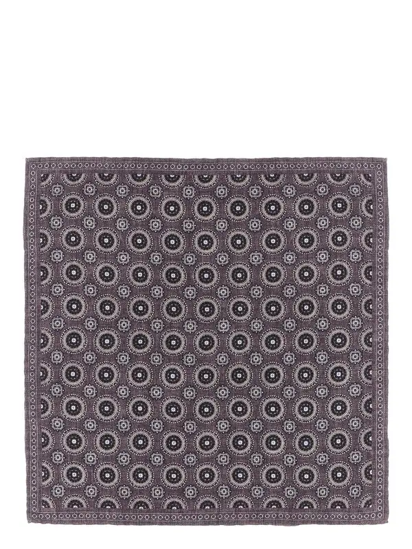 Brunello Cucinelli Double-face Pocket Clutch In Silk - Multicolor