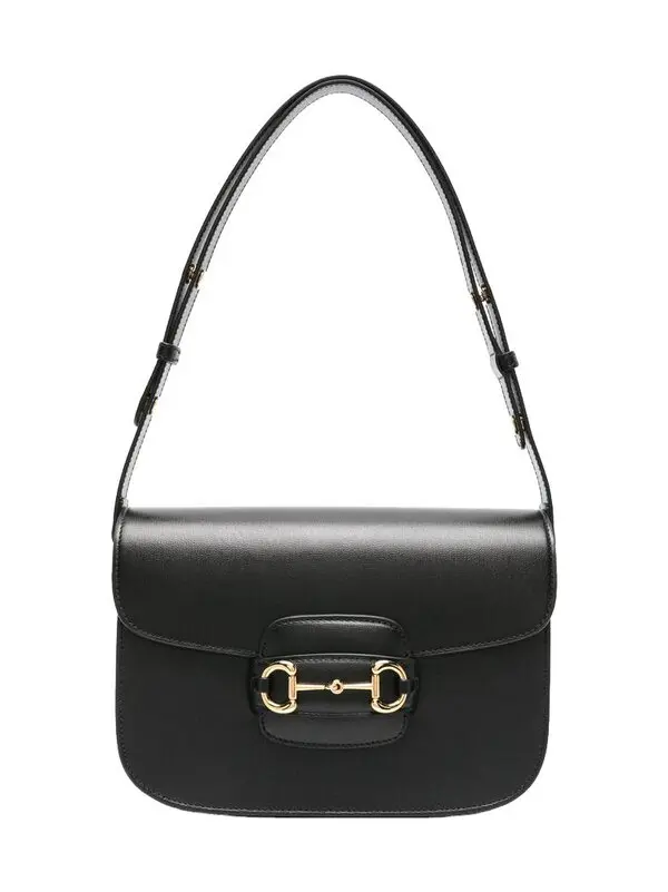 Gucci Horsebit Shoulder Bag - Black