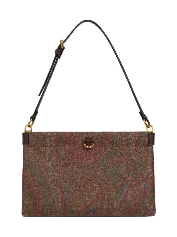 Etro Paisley Pattern Shoulder Bag - Brown