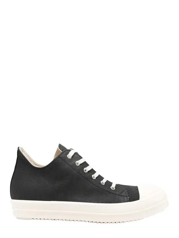 Rick Owens Low-top Canvas Sneakers - Black
