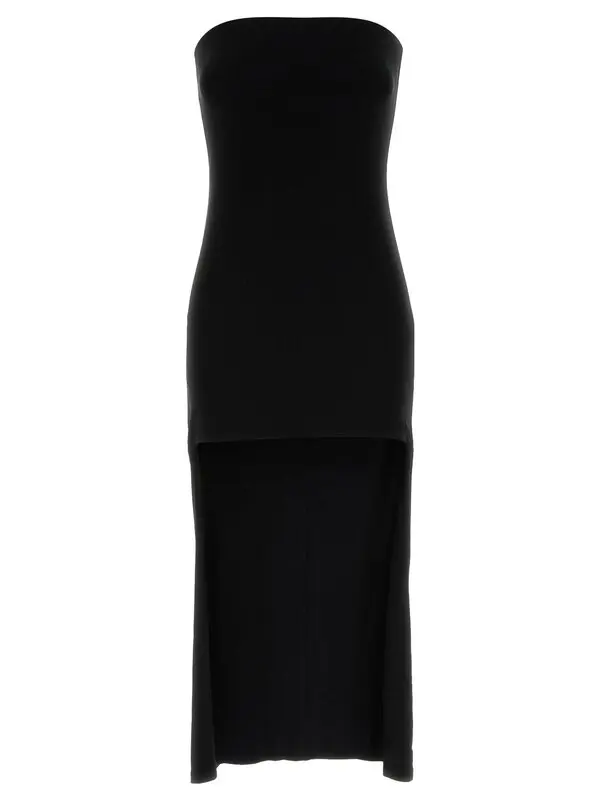 Alexander Wang Sleeveless Jersey Dress With High-low Hem - Black