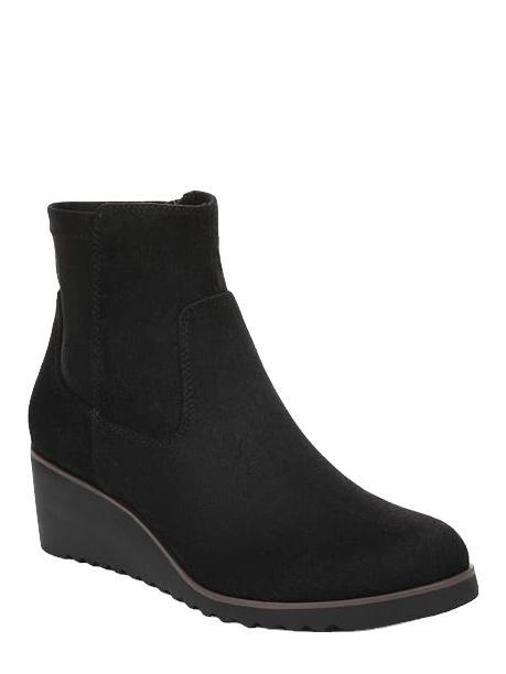 LIFESTRIDE Zionne Wedge Ankle Bootie - Black