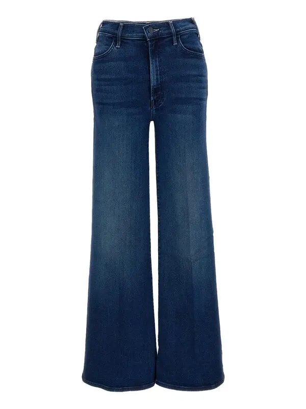 MOTHER The Hustler Roller Sneak Jeans - Blu