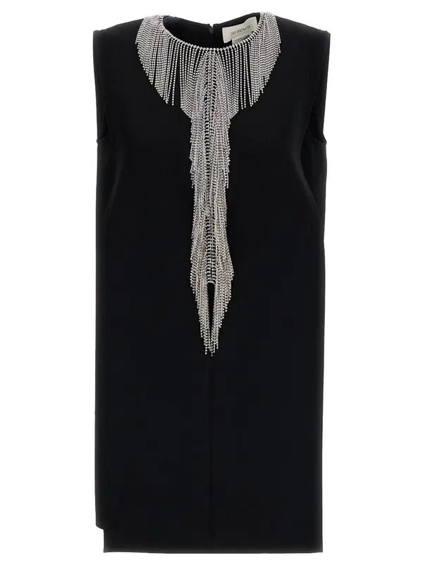 Sportmax Sleeveless Embellished Mini Dress - Black