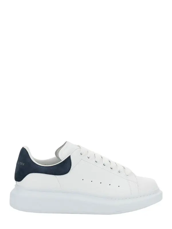 Alexander McQueen Oversized Silhouette Leather Sneakers - Bianco