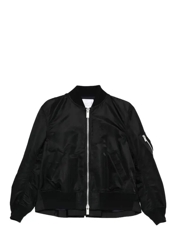 Sacai Zip-up Bomber Jacket - Black