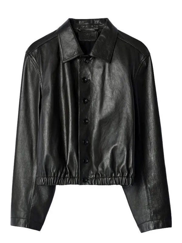 LEMAIRE Leather Jacket - Black