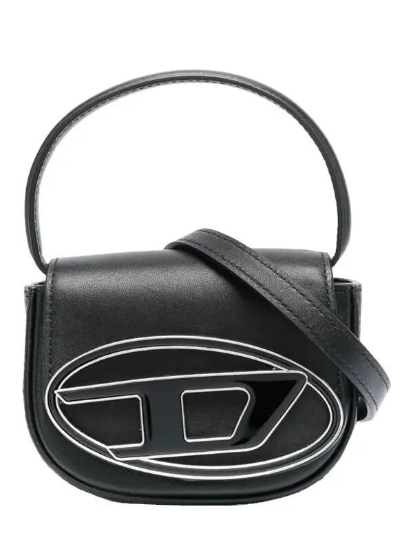 DIESEL® Calf Leather Mini Bag - Black