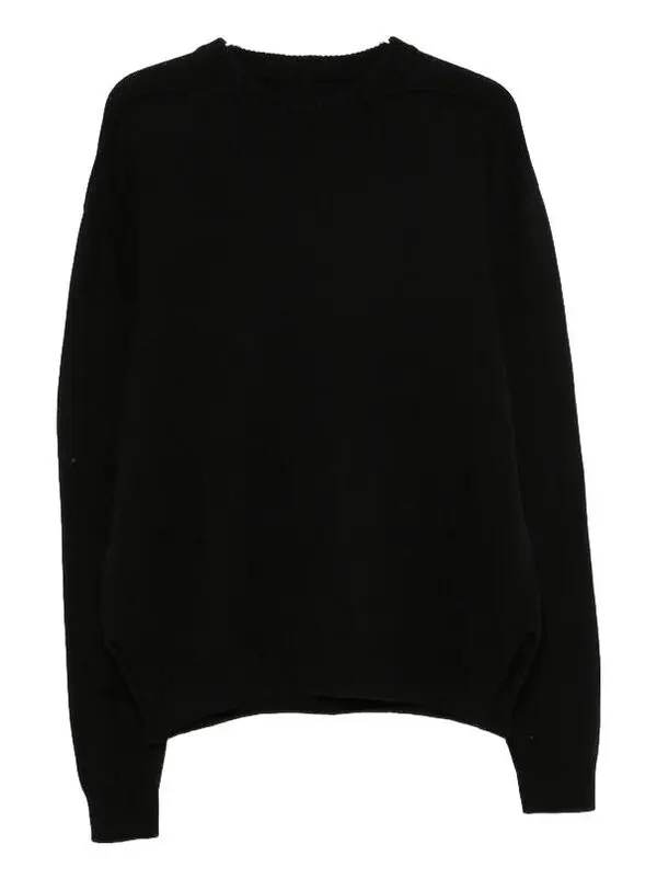 Rick Owens Ru02f4684 Wsbr 09 Wool Blend Crewneck Sweater - Black