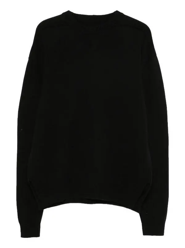 Rick Owens Ru02f4684 Wsbr 09 Wool Blend Crewneck Sweater - Black
