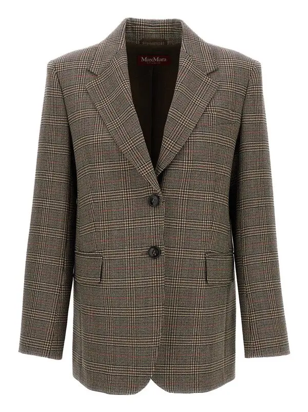 Max Mara Single-breasted Wool Blazer - Multicolor