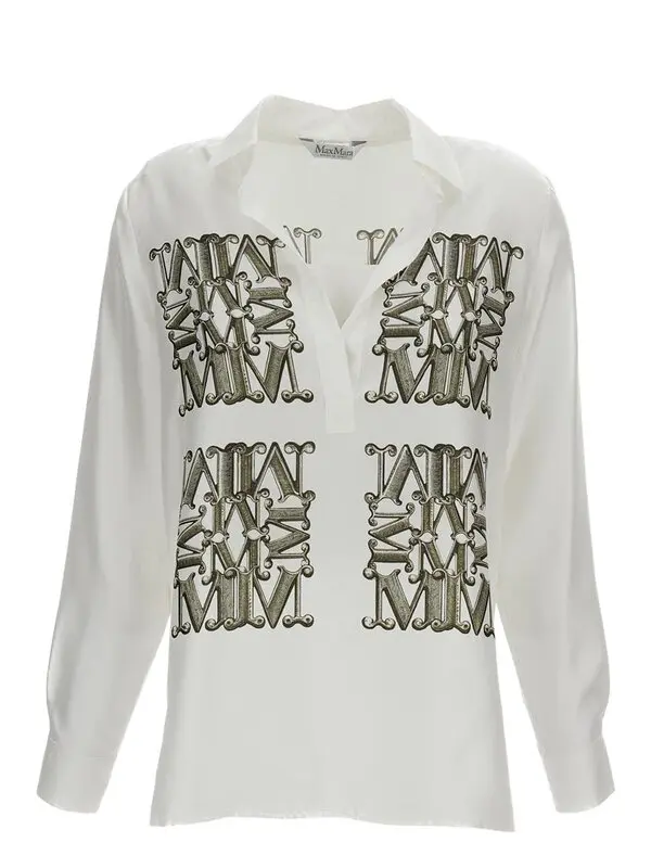 Max Mara Printed Silk Shirt - Multicolor