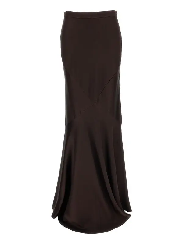 Max Mara Envers Satin Long Skirt - Multicolor