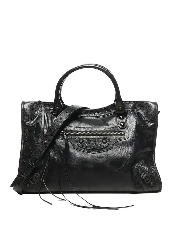 Balenciaga Leather Tote Bag - Black