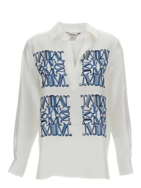 Max Mara Printed Silk Shirt - Multicolor