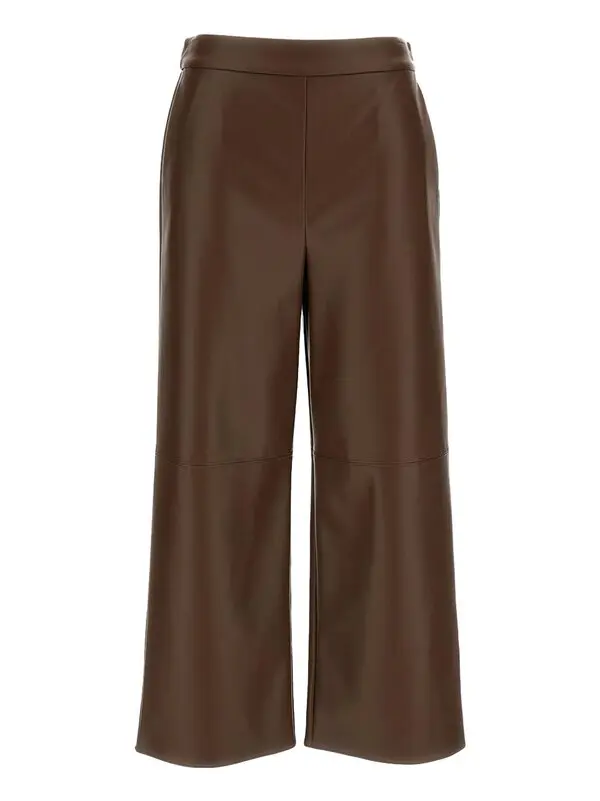 Max Mara Coated Jersey Cropped Trousers - Multicolor