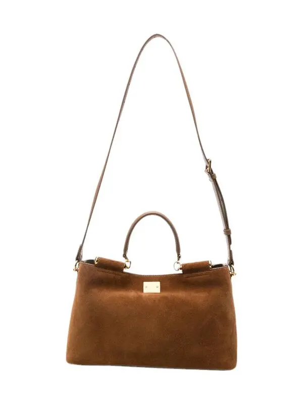 Dolce & Gabbana Suede Tote Bag - Brown
